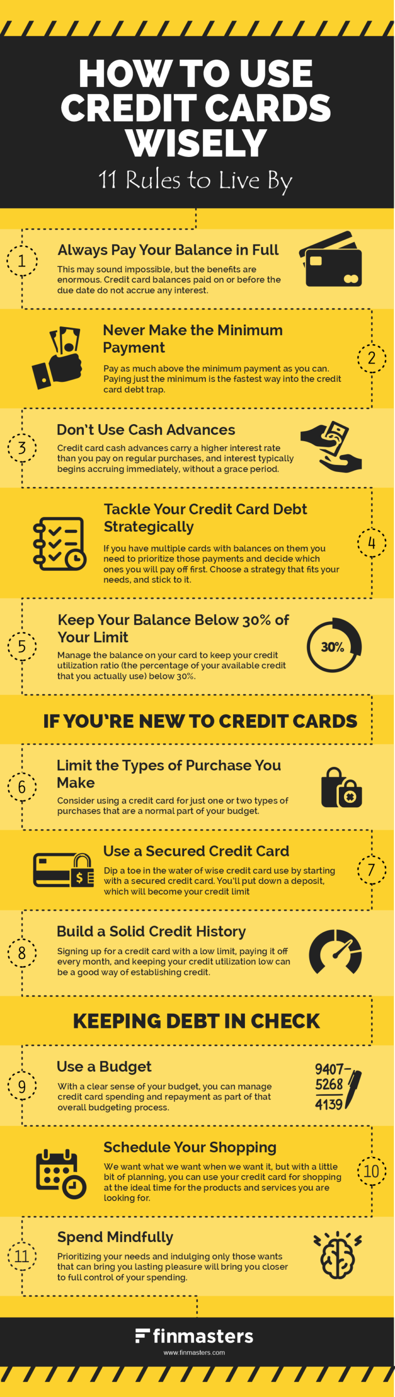 How to Use Credit Cards Wisely: 11 Rules to Live By